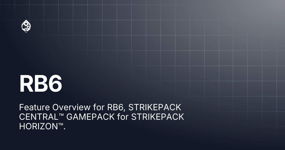 RB6 | STRIKEPACK HORIZON™ | STRIKEPACK™